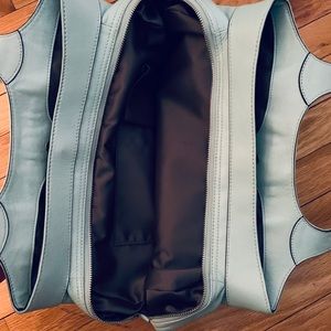 Coach | Bags | Coach Baby Blue Leather Handbag | Poshmark